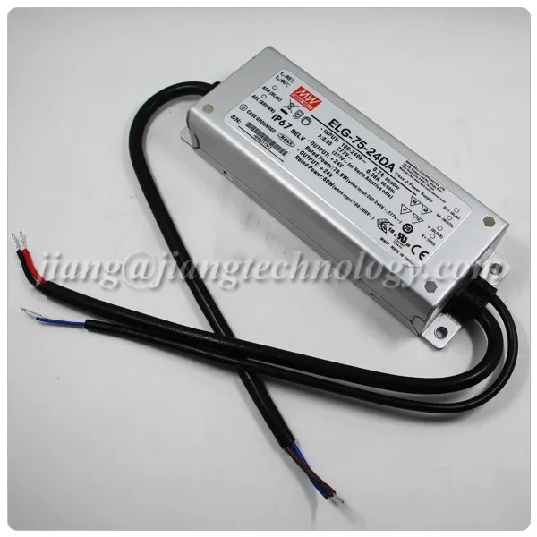 75W Constant Voltage 24V LED Driver - Mean Well ELG-75-24DA