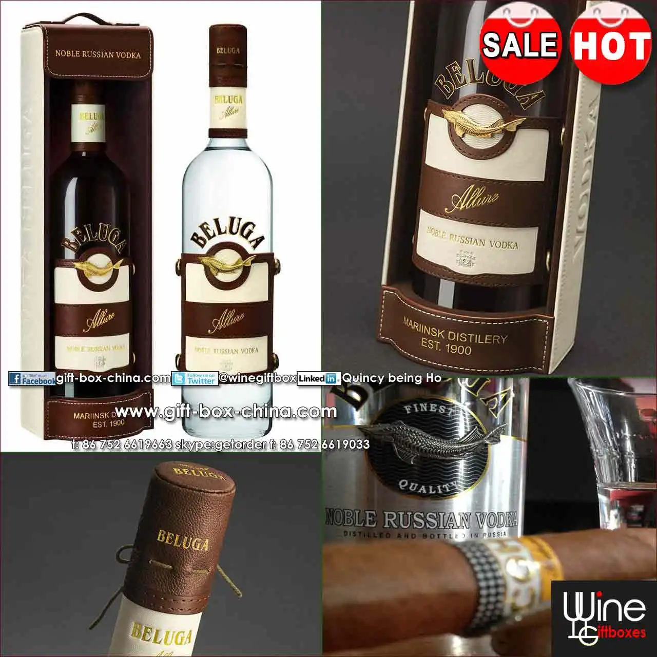 BELUGA VODKA allure box for single bottle| Alibaba.com