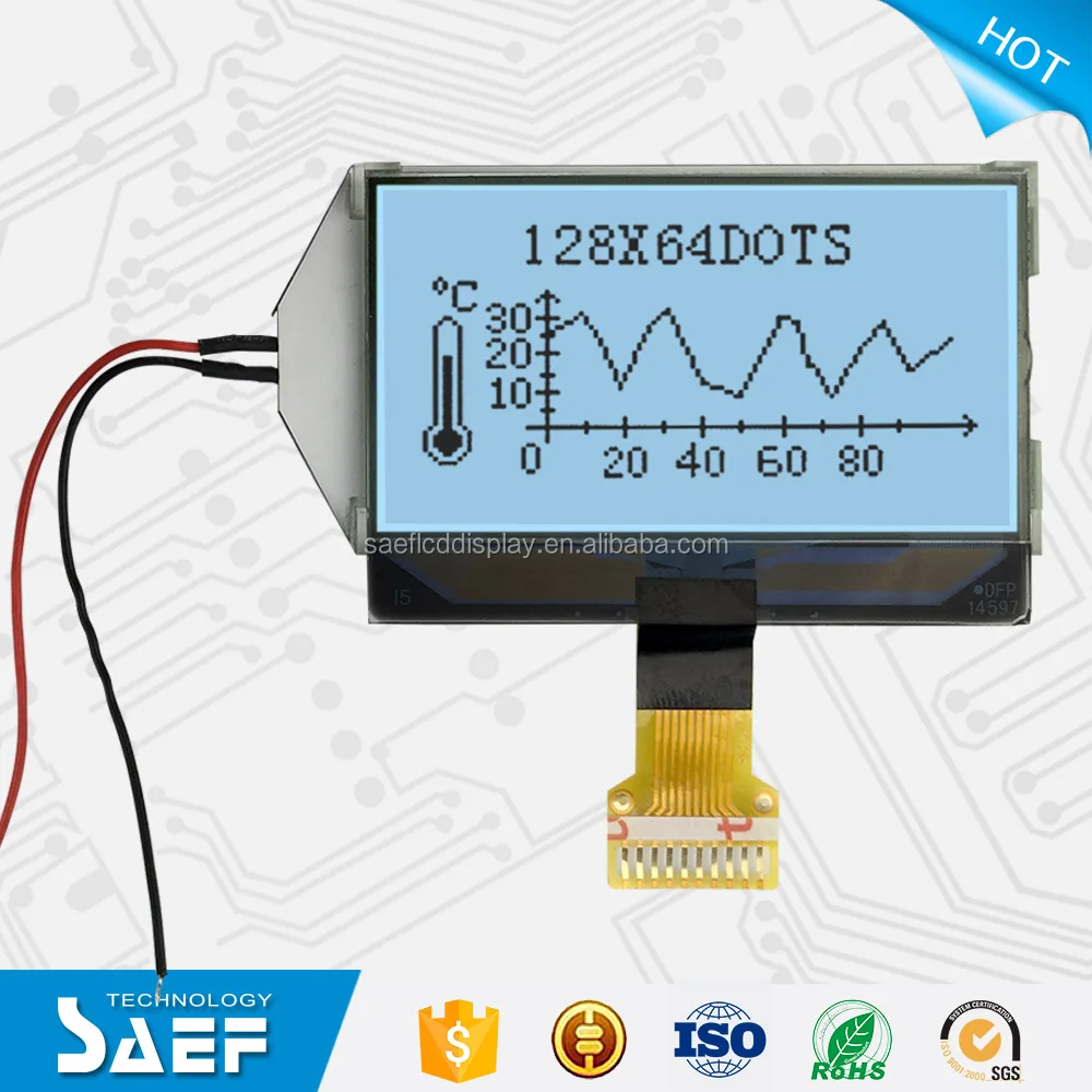 Monochrome Lcd Display 128x64 Dot Matrix 12 Oclock Buy Monochrome Lcd 128x64 Lcd Display