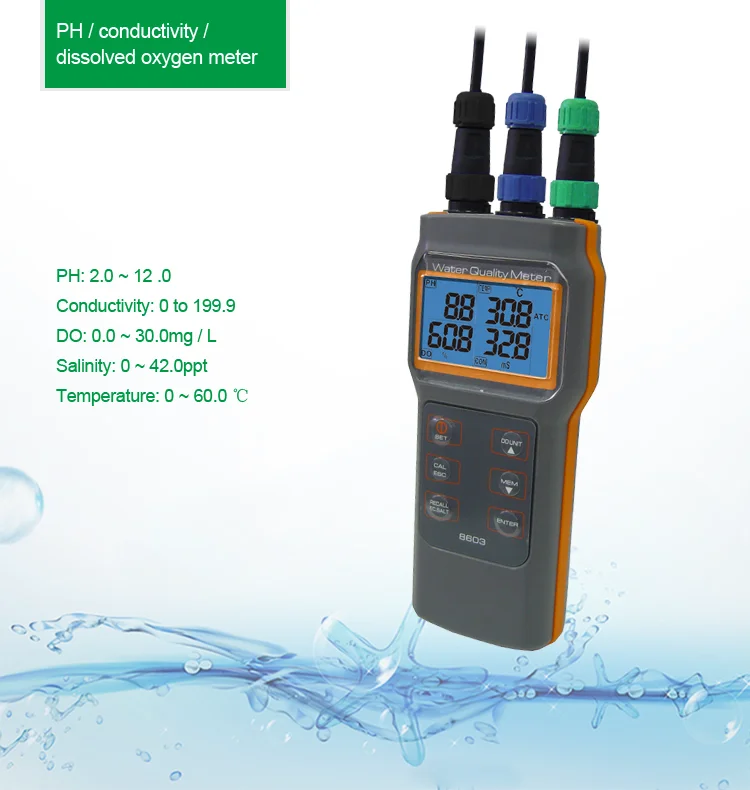 Digital Dissolved Oxygen Analyzer Do Probe Price Tds Water Tester