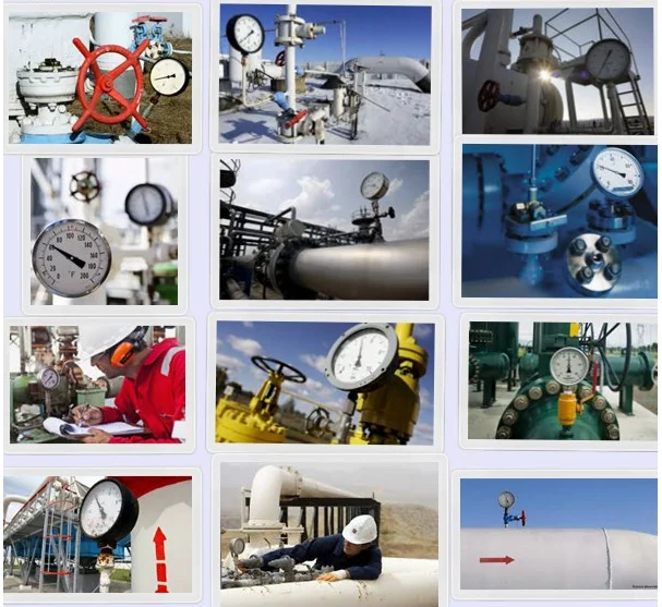 YE 100mm stainless steel capsule bellows pressure gauge with 0-10kpa pressure range Products ...