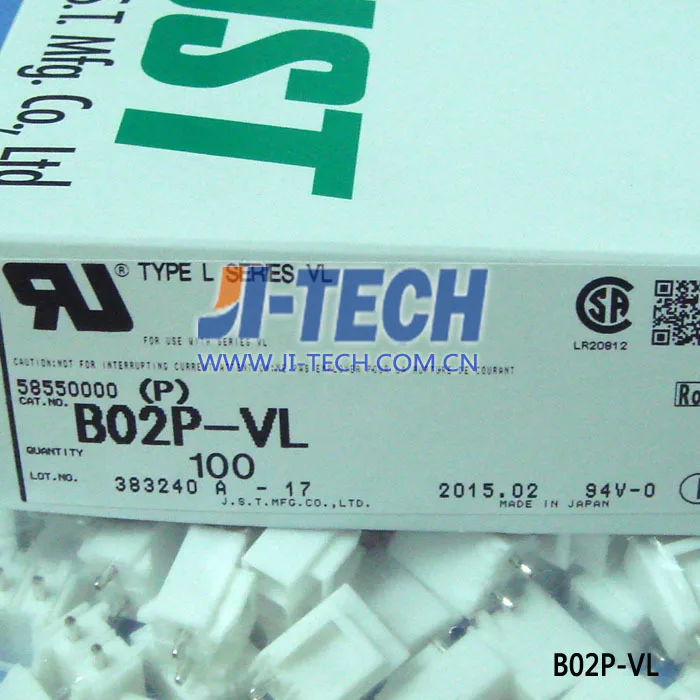 Jst 6.2mm Pitch 2 Pin VL Series Connector B02P-VL Header Wire to Board Jst Connector| Alibaba.com