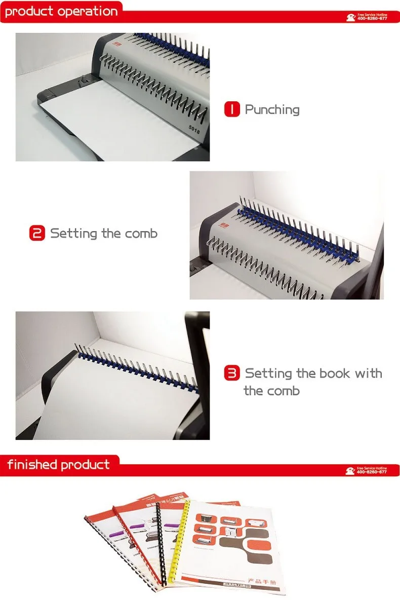SG-5018 Book Binding Machine Perfect Spiral Comb for 18 Sheets Economically Price| Alibaba.com