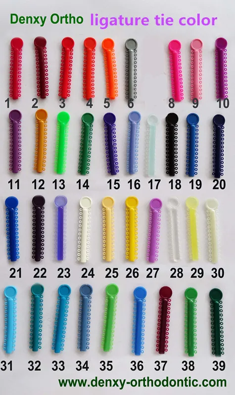 Denxy Star Dental O Rings Orthodontic Separator Dental Elastics Dental Orthodontic Ligature Tie