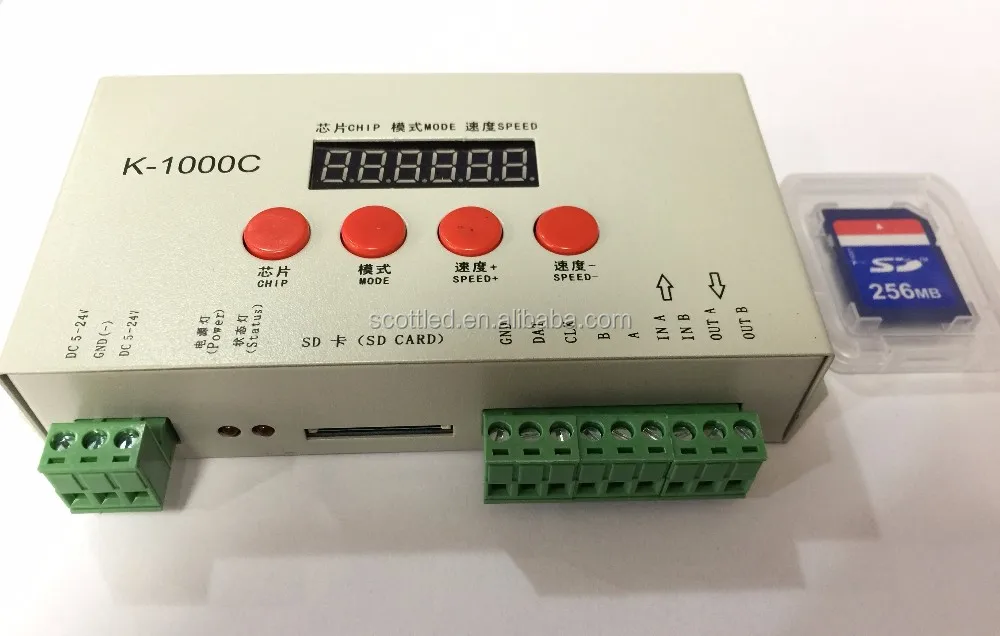 K-1000C LED Pixel Controller - 2048 Pixels Programmable RGB