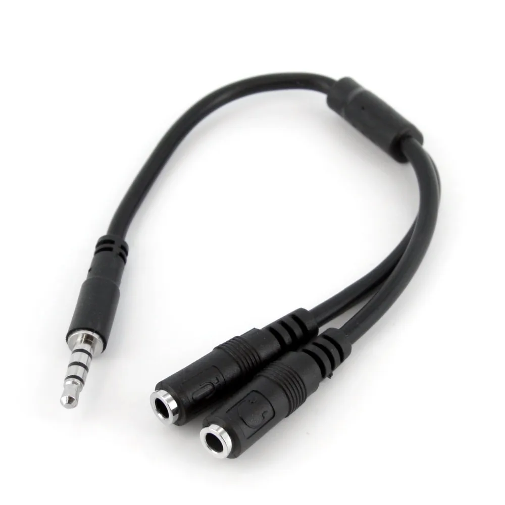 Fenfei Pc Headset Adapter For Headsets With Separate Headphone ...