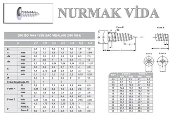 Din Iso 7049 Pan Head Self Tapping Screw With Cross Recess (din 7981) - Buy Din 7981 Pan Head ...