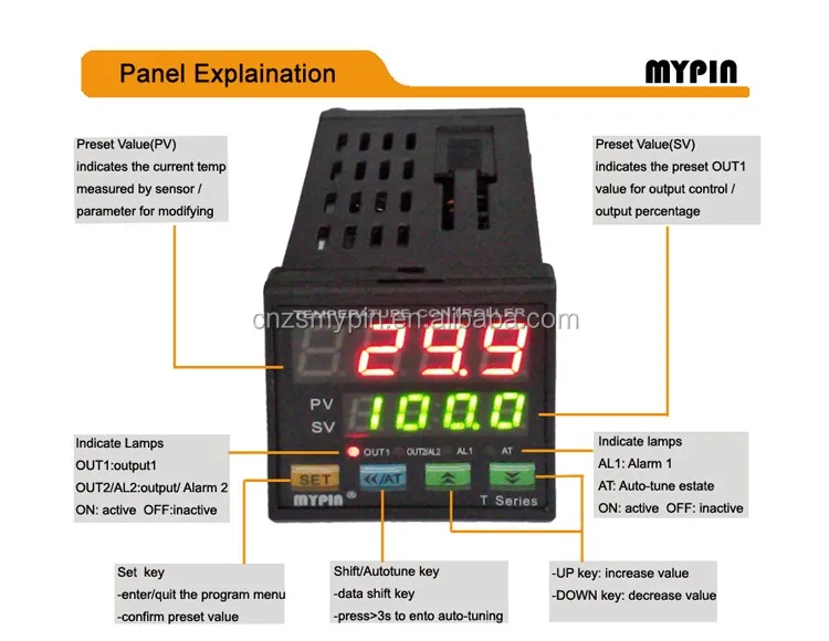 Mypin T Series Temperature Controller Manual