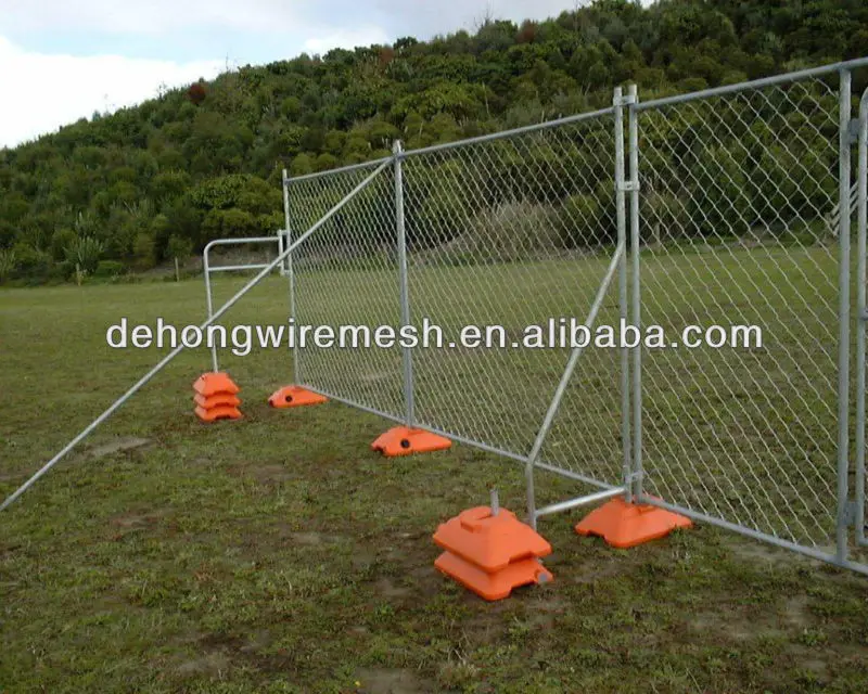 Temporary Fence Panel Stand/portable Welded Galvanized Steel Fencing ...