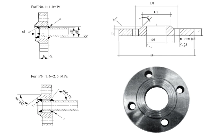 Dn50 Pn16 Cs Water Pipe Flange Plate Flange - Buy Water Pipe Flange ...