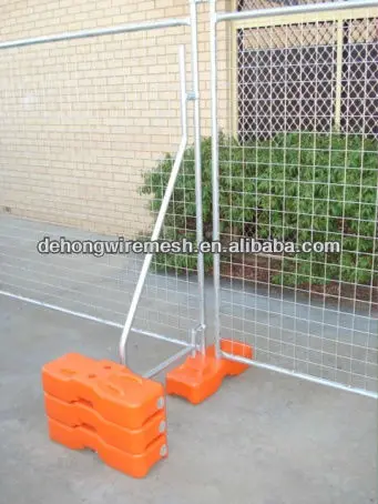 Temporary Fence Panel Stand/portable Welded Galvanized Steel Fencing ...