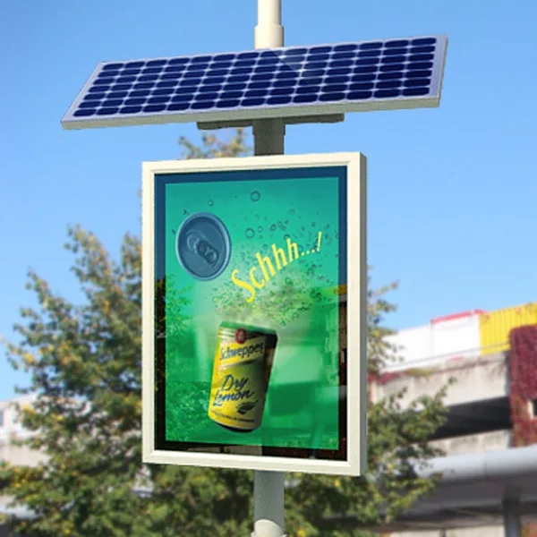 New Unipole Outdoor Advertising Scrolling Solar Sign Board - Buy Solar ...