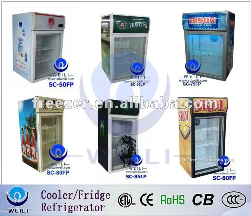 Commercial Glass Door Mini Display Refrigerator - Buy Plan De Travail ...