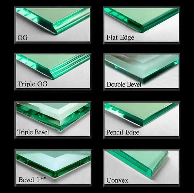 Biselado Glasssell 4mm 5mm 6mm 8mm 10mm 12mm Claro De Vidrio Biselado ...