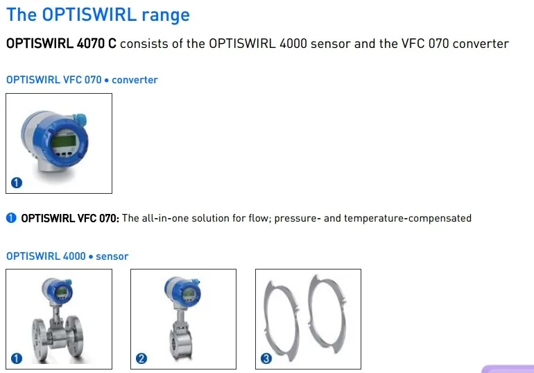 Krohne vortex flowmeter OPTISWIRL 4070 C với chất lượng cao| Alibaba.com