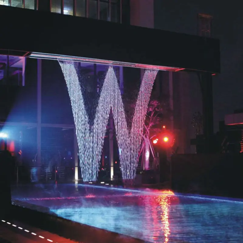 Musical Interactive Digital Water Curtain Fountain