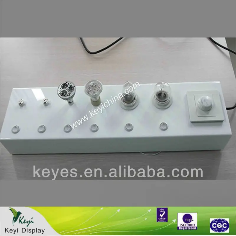 Customized Acrylic Lighting Display Lamp Holder E27 E27 E26 E14 Gu10 ...