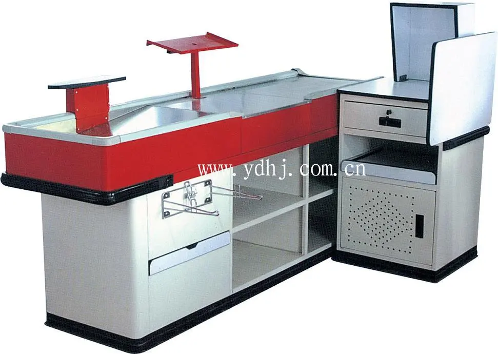 Grocery Store Cashier With Candy Display Shelf Shopping Mall Checkout ...