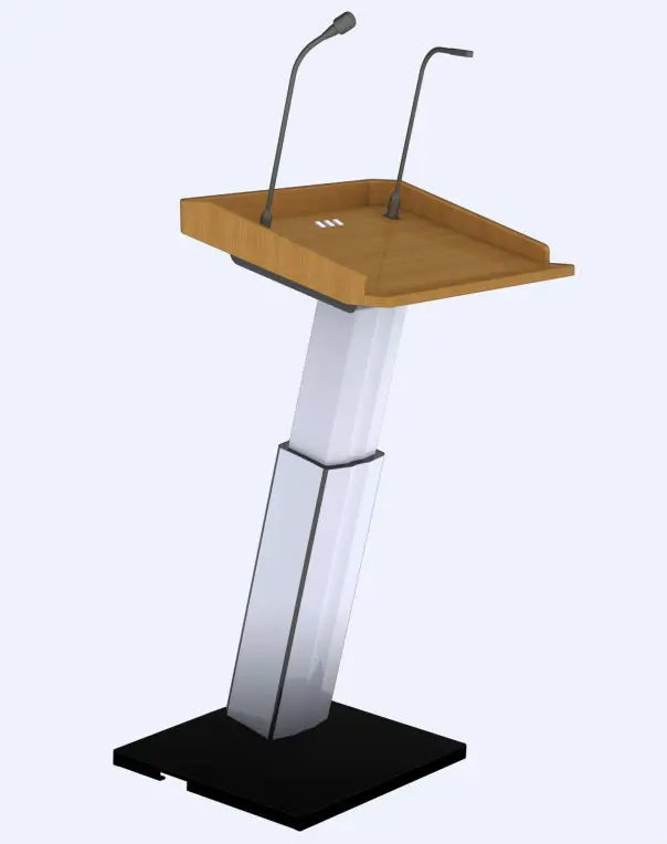 Full Wooden Surface Lecture Stand Podium With Ce,3c Certificate - Buy ...