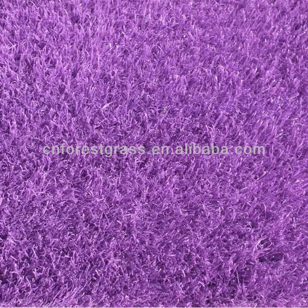 Purple Artificial Grass For Shows Colorful Synthetic Turf For School ...