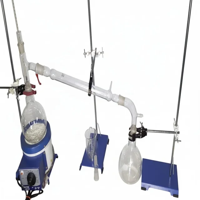 MAYALAB Borosilicate Glass Distillation Apparatus Liebig Condenser ...