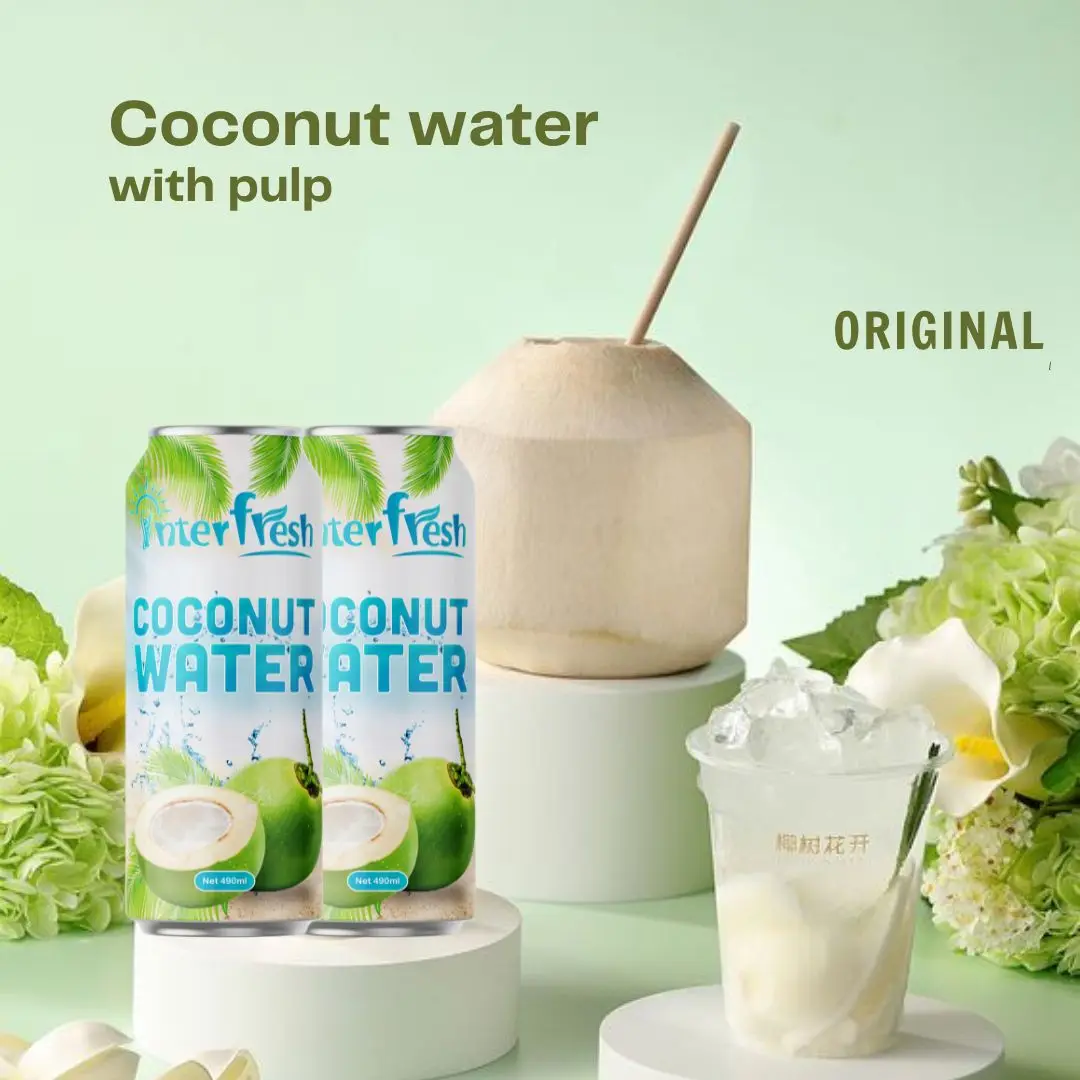 Wholesale Interfresh Coconut Water Pulp 330ml - Pure & Refreshing