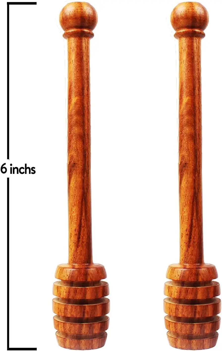 6 Inch Wooden Syrup Dippers-honeycomb Sticks Perfect For Drizzling ...