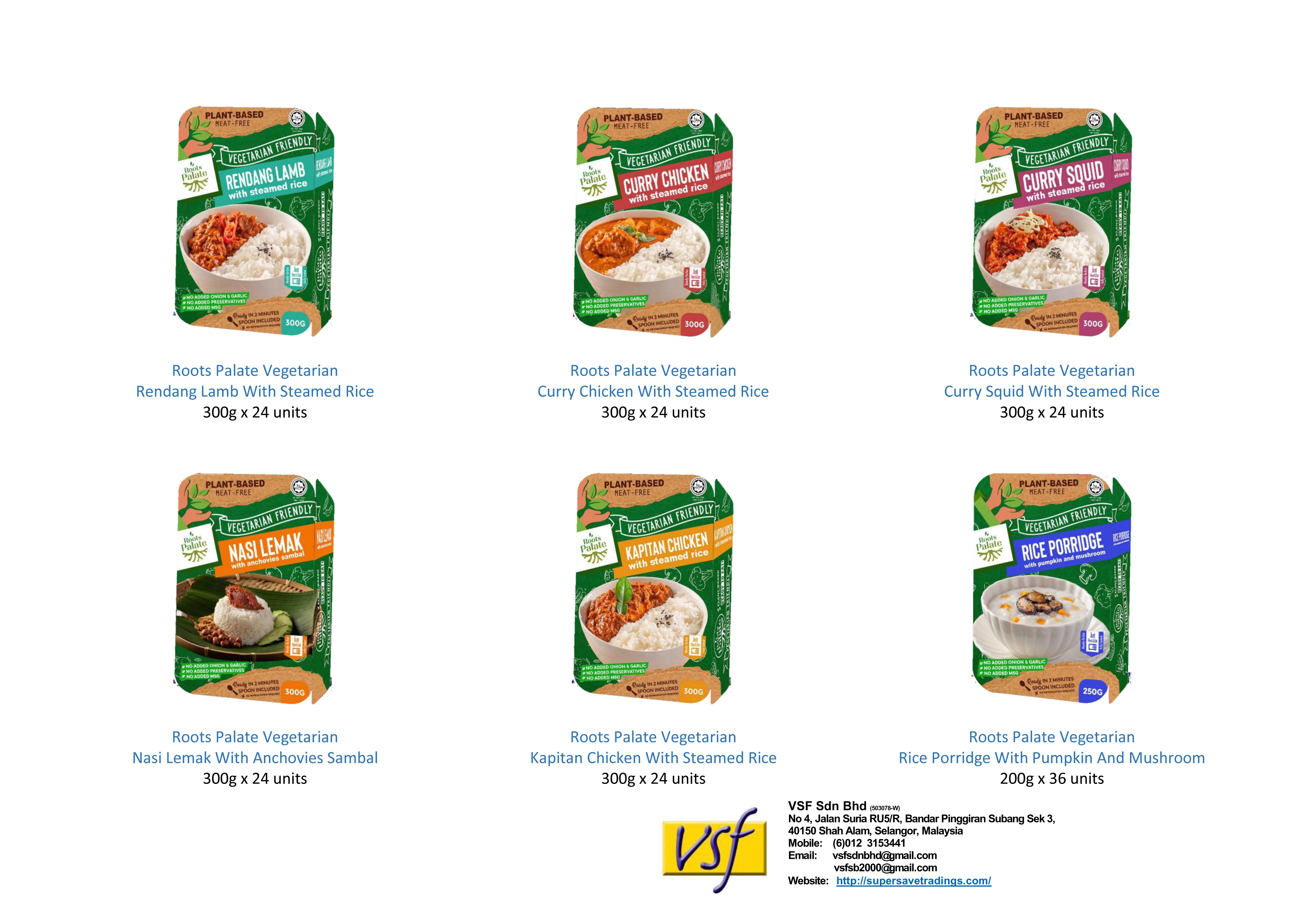 Roots Palate Vegetarian Kapitan Chicken with Steamed Rice