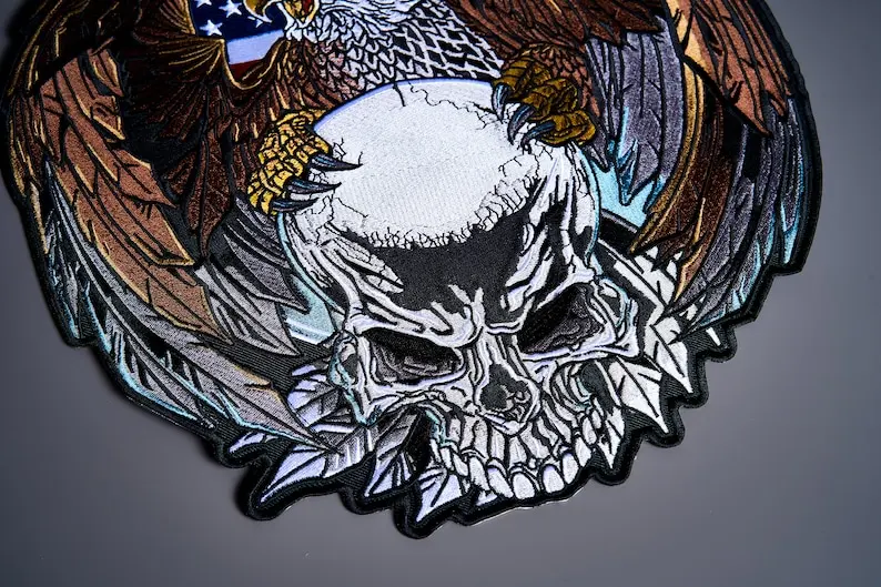 Premium Quality United States Eagle Large Back Patch For Custom Biker ...