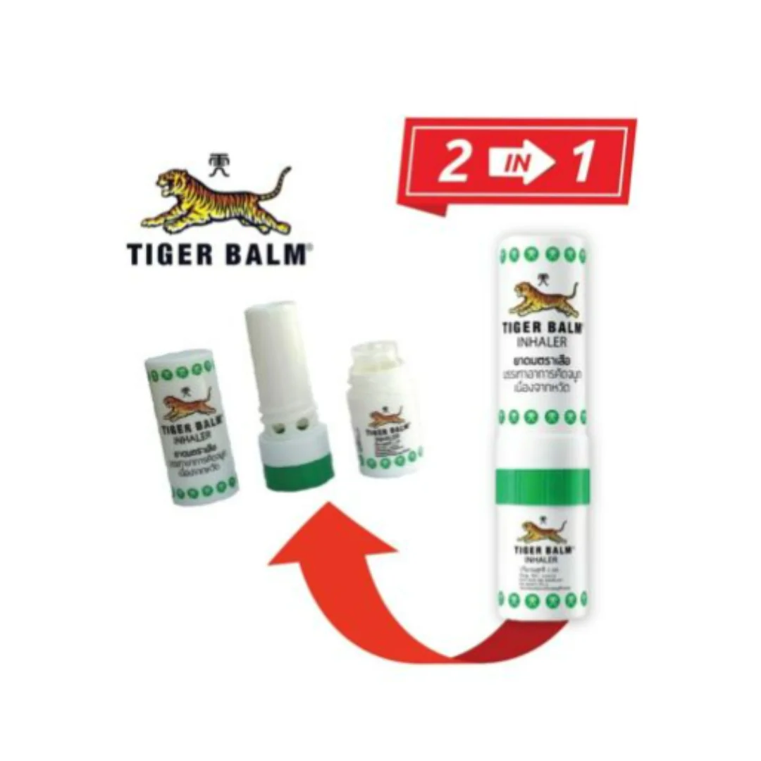 Tiger-Inhalador de mentol para aliviar la congestión Nasal, mareos en ...