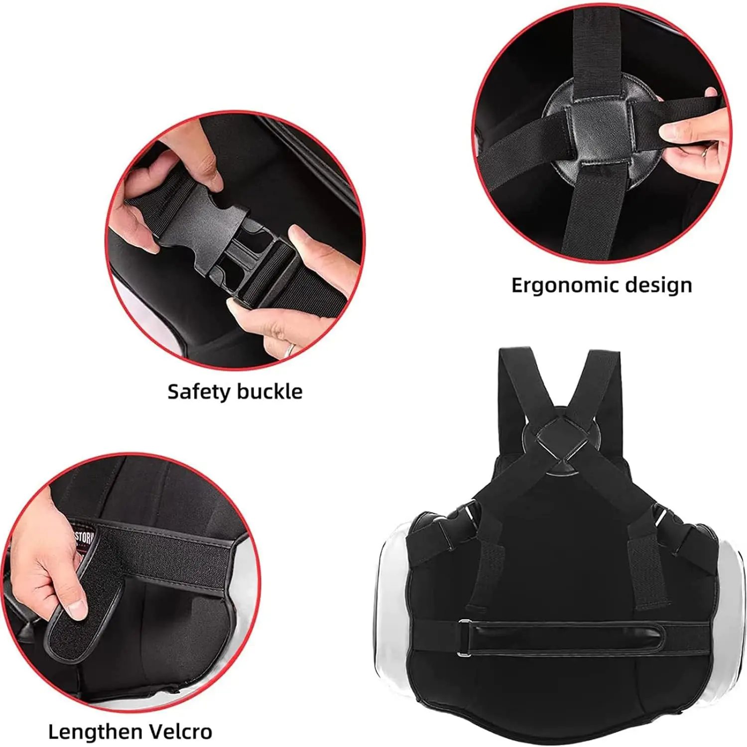 Chest Guard Boxing MMA Body Protector Heavy Hitter Rib MMA Muay Thai ...