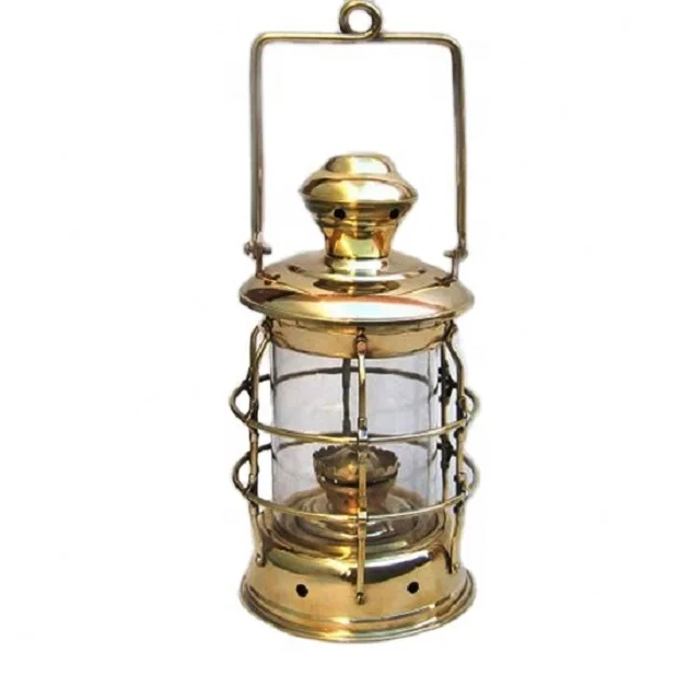 Nautical Cargo Ship Lamp Golden Antique Style Oil Decorative Lamps And ...