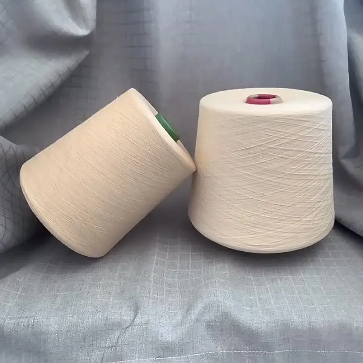 100% Cotton Combed Compact Yarn - Ideal for Knitting & Weaving