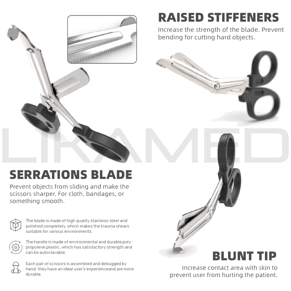 LIKAMED Trauma Shears for EMT & Paramedics | Reliable First Aid ...