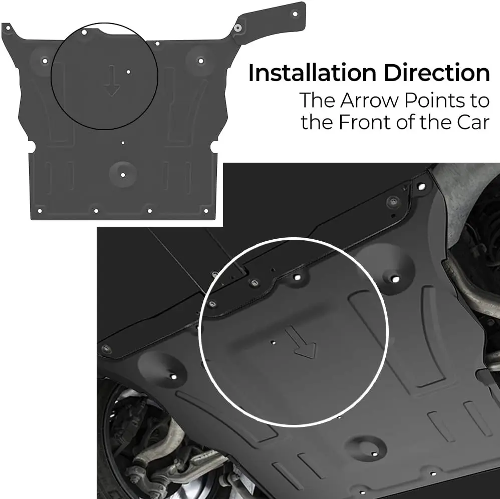 Skid Plate Front Chassis Guard Plate Aluminum All Weather Heavy Duty ...