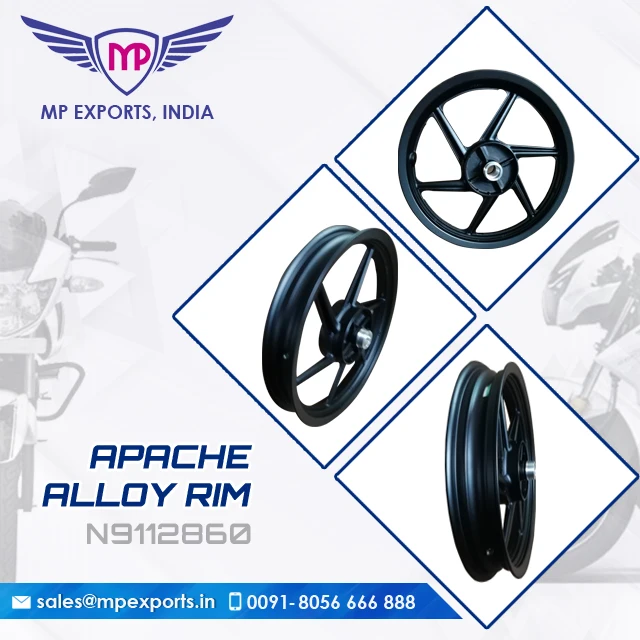 Genuine Quality Alloy Wheel for TVS Apache RTR 2W Spares Available for ...