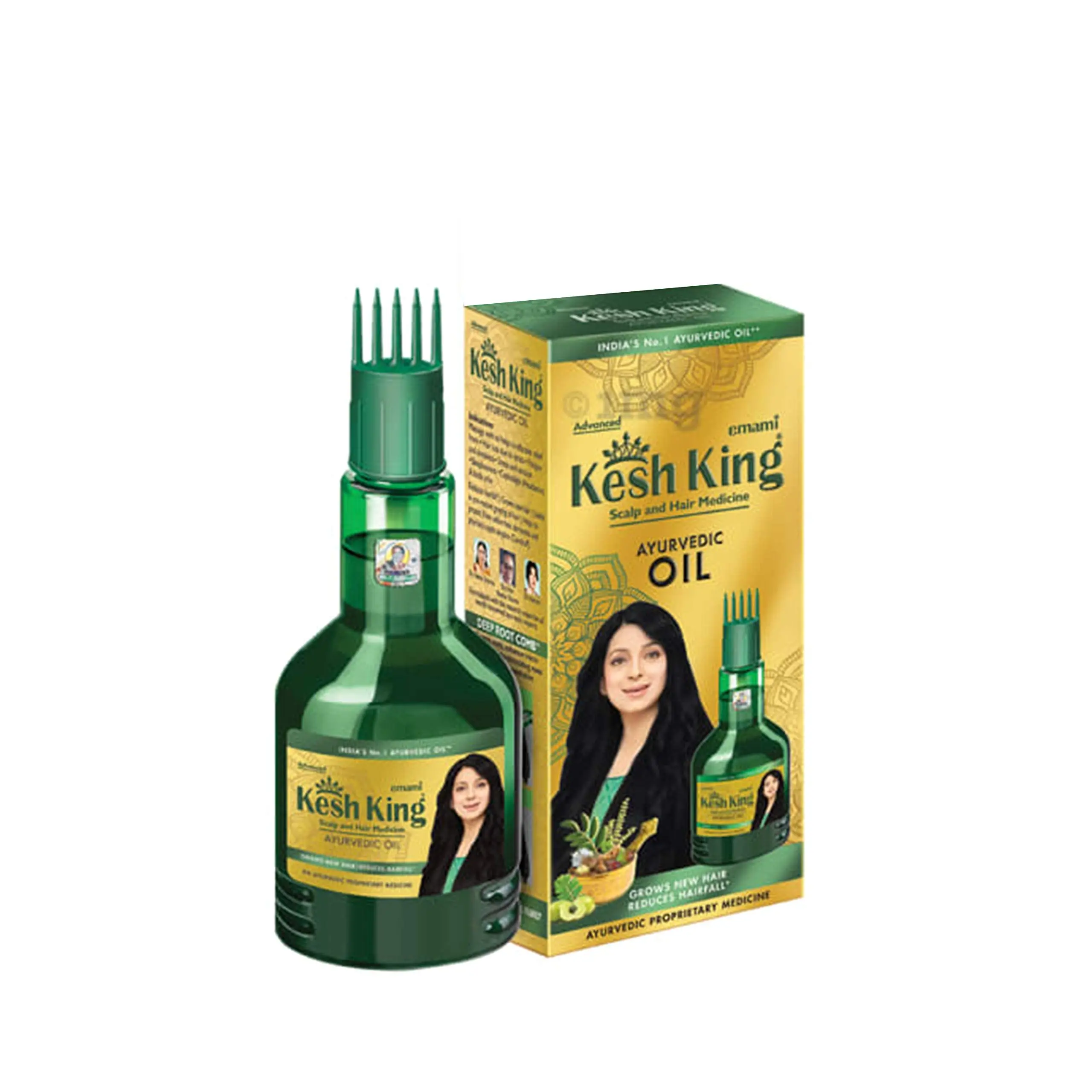 Kesh King :: Ayurvedic Hair Oil :: Herbs Prescribed In Ayurveda Keshking - Buy Kesh King Oil Is ...