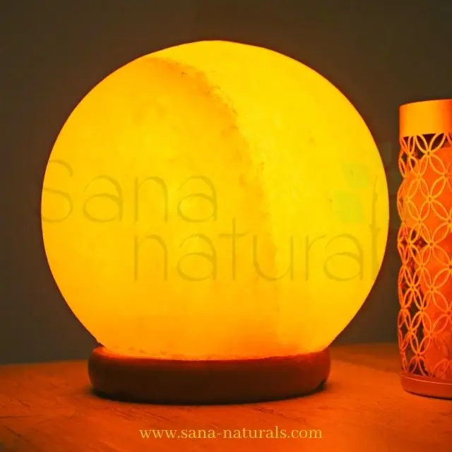 Halloween Fire Ball Himalayan Salt Lamp Perfect Decor Warm Light ...