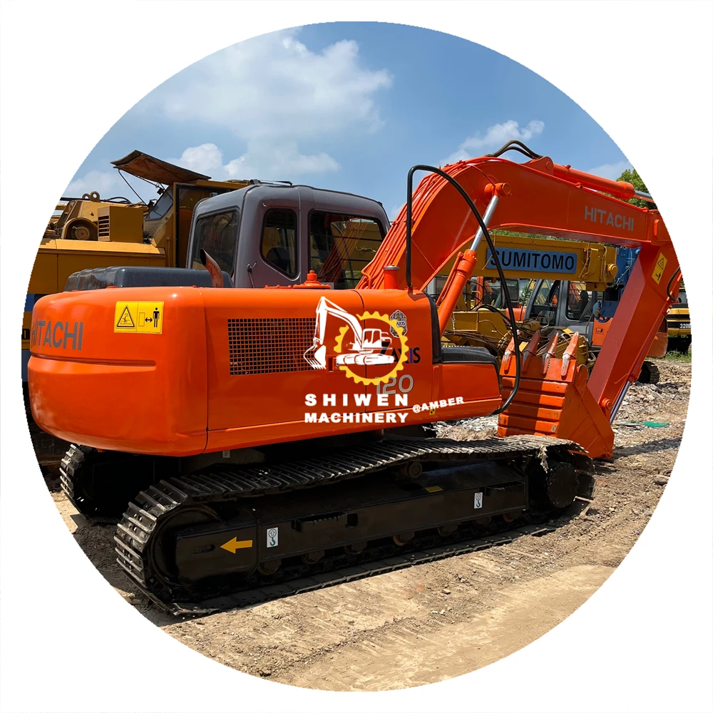 Used Crawler Excavators Hitachi Zx120 12t Big Digger Earth Movingjapan ...