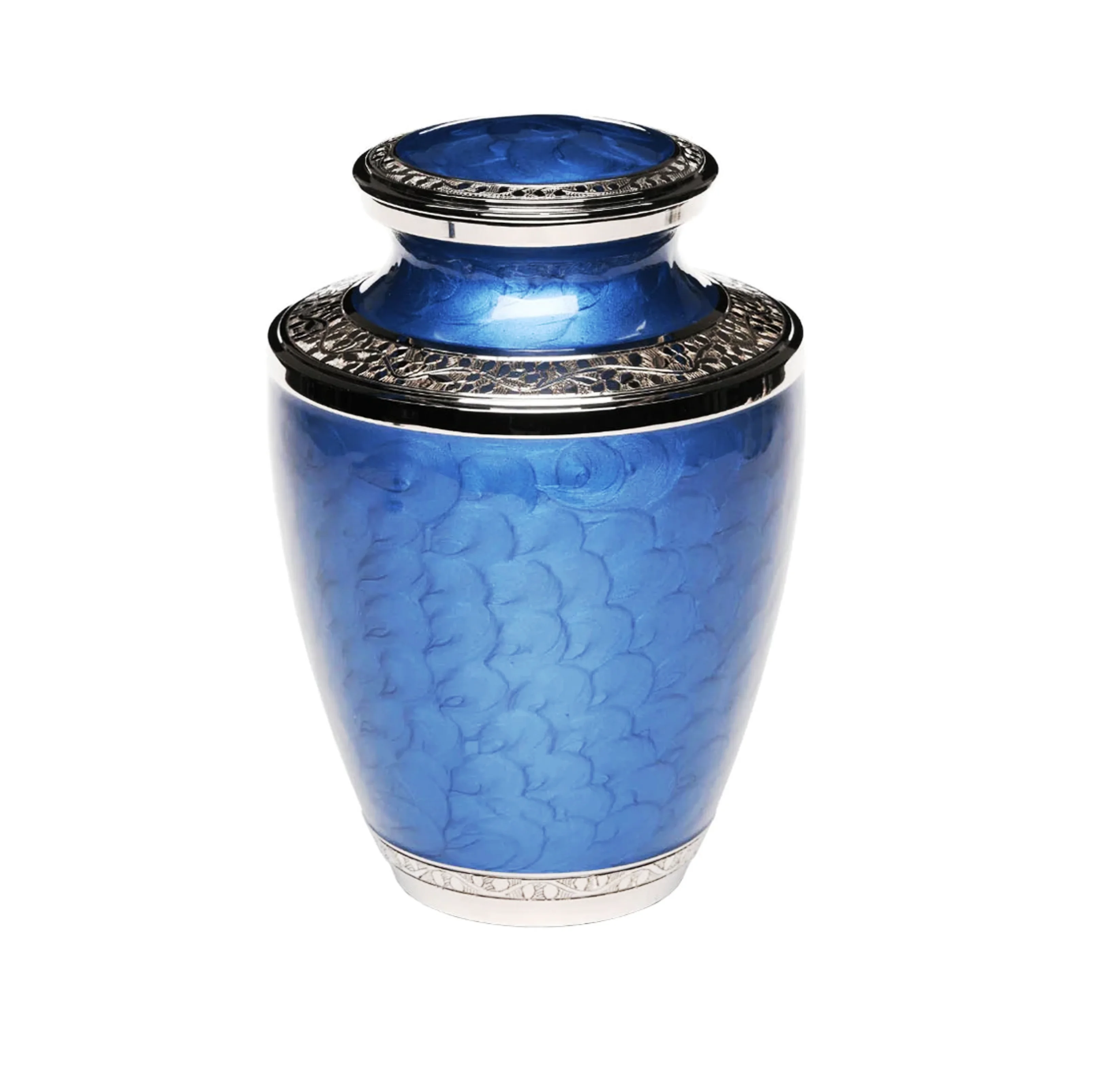 Blue Nickel Plated Brass Urn Urns Northwest Cremation Urn For Human ...