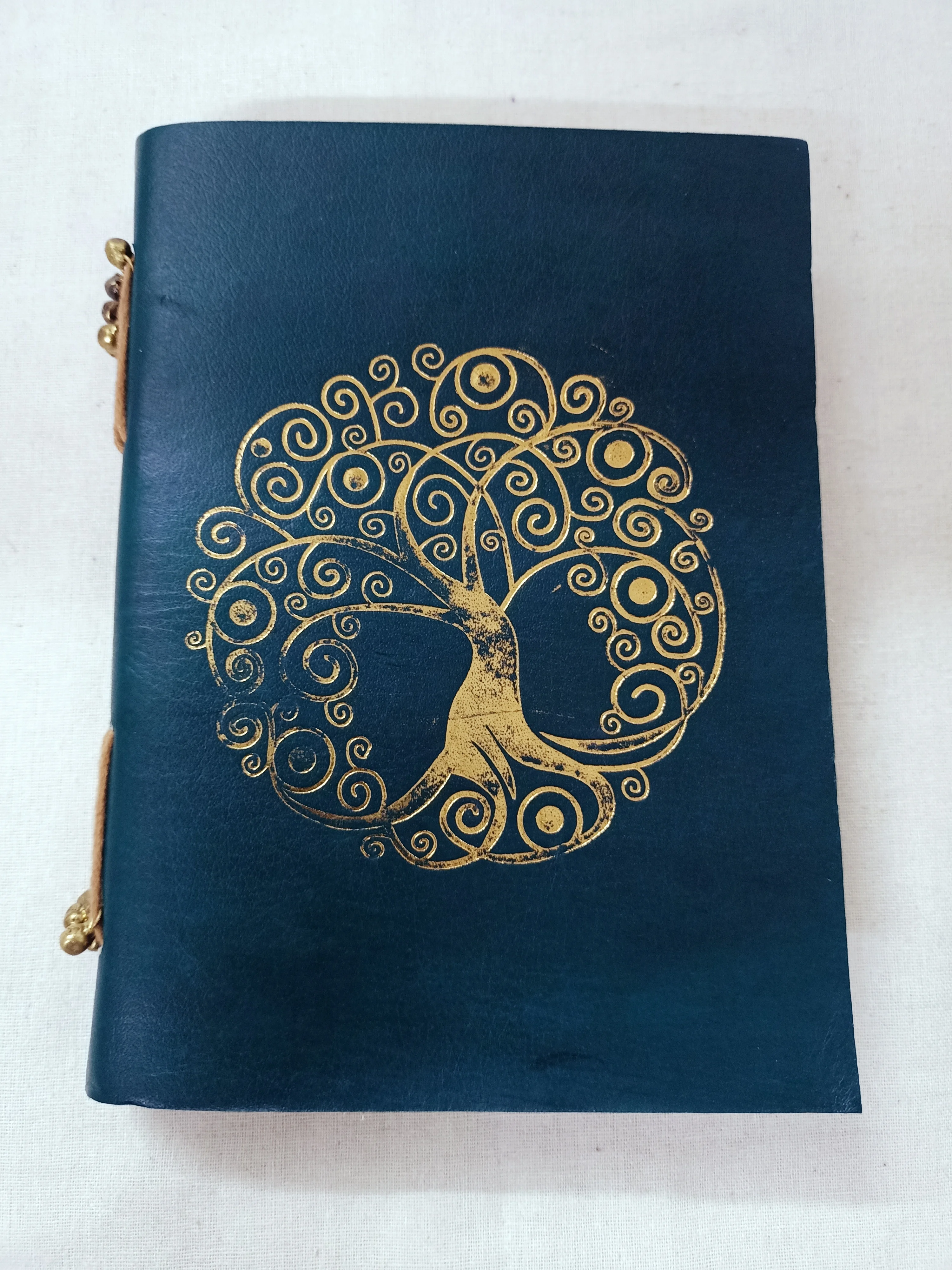 Custom Made Gold Foil Stamped Tree Of Life Leather Journals With Cotton ...