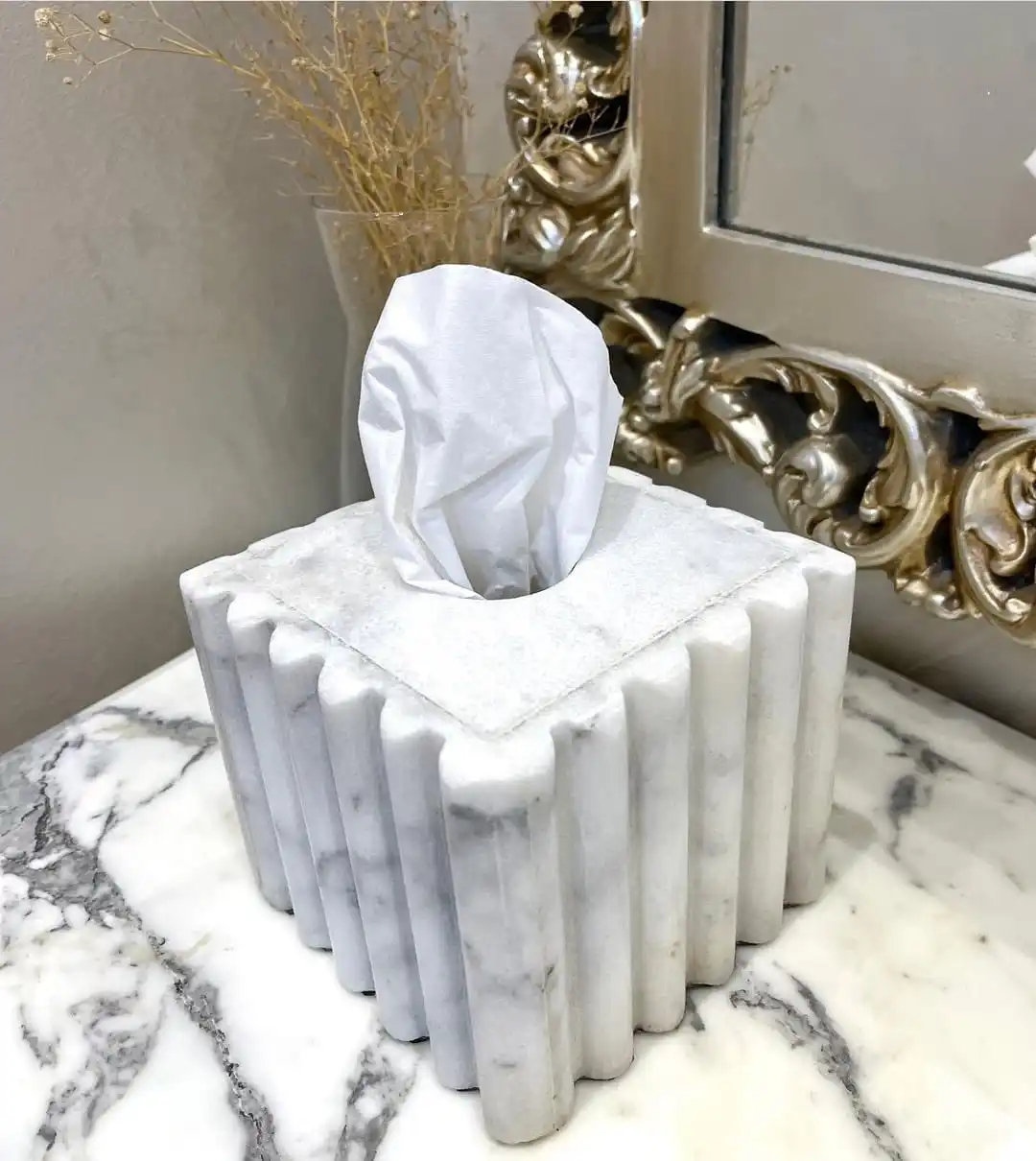 Natural Green Marble Container Tissue Box Green Marble Tissue Paper Box ...