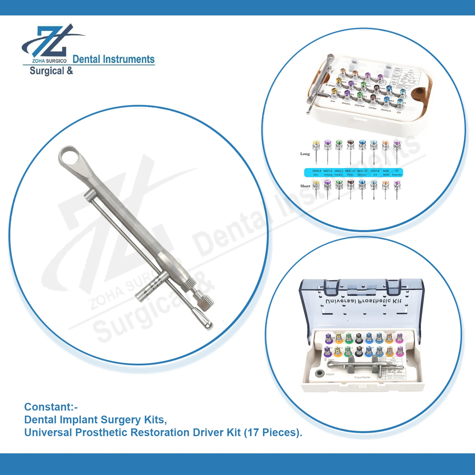 Dental Universal Implant Prosthetic Kit - Durable & Versatile