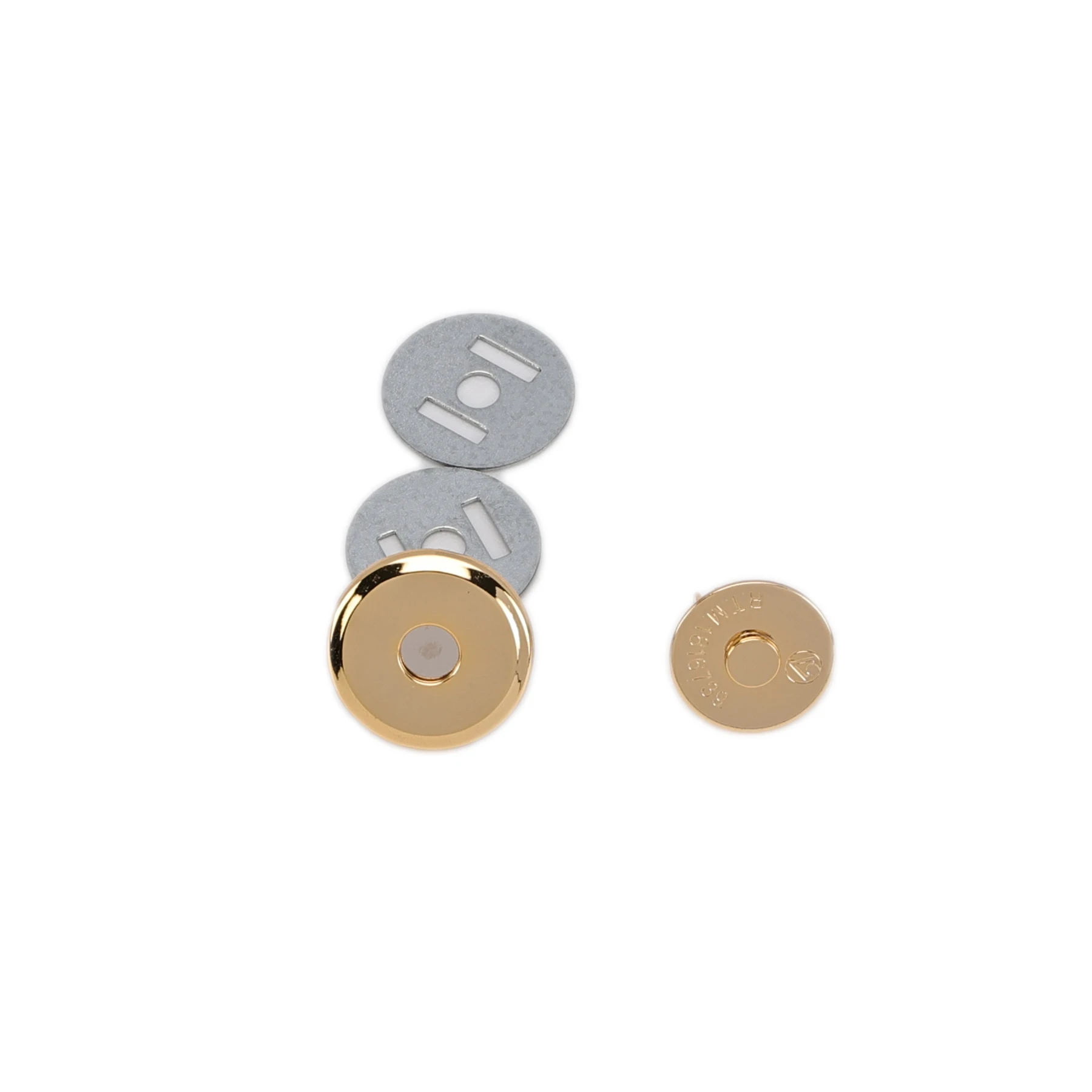 Made In Japan Magnetic Hook Button Insert 16mm Ultra Thin 1.6mm Gold ...