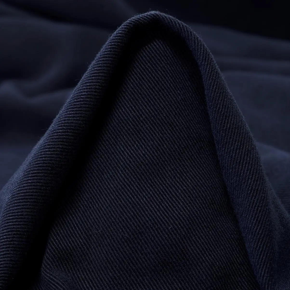 Sustainable Twill Fabric By The Meter. Certified Lyocell Twill In Blue ...