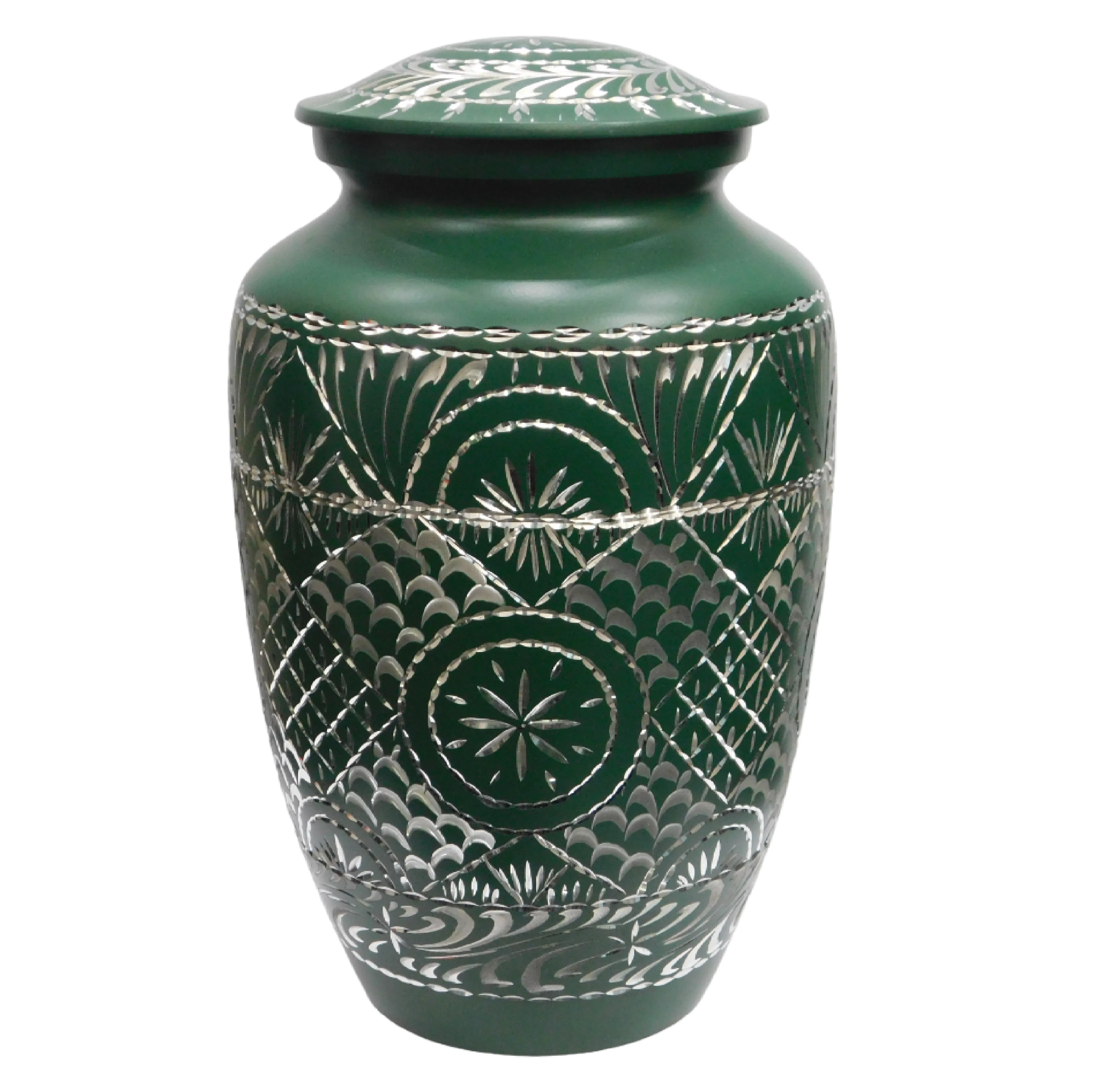 Blue Enamel Aluminium Adult Cremation Urns Indian Made New Design Metal ...