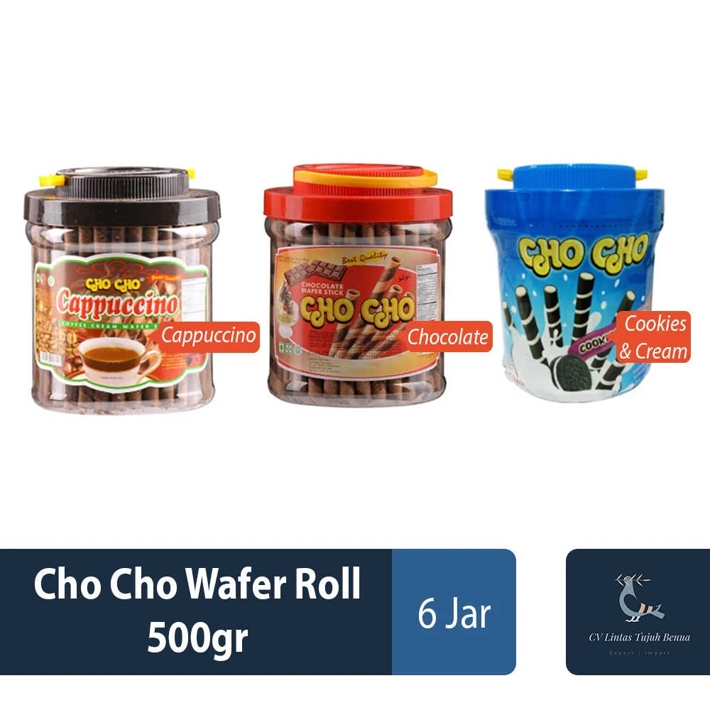 Sale Cho Cho Wafer Roll 500gr Cookies & Cream Flavor Roll Wafer ...