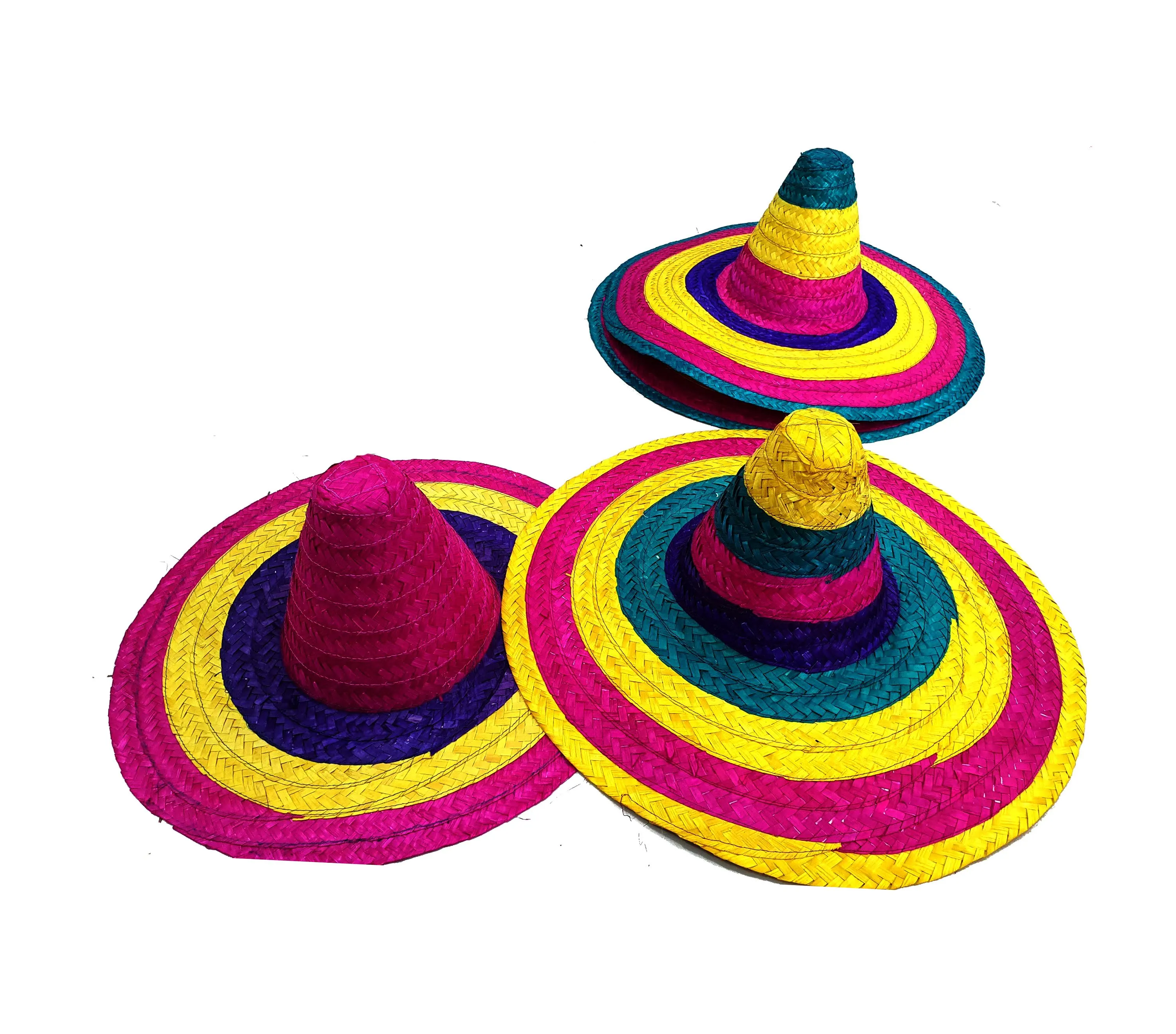 Mexico Cowboy Panama Straw Hat Wide Brim Custom Colors With Best Price ...