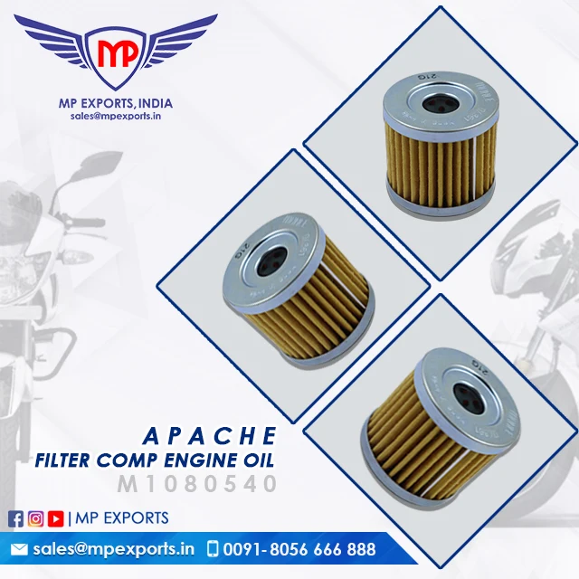 Genuine Quality Filter Comp Engine Oil for TVS Apache RTR
