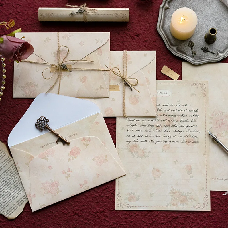 Padded Letter Envelope Set Vintage Handwritten love Letters Confession ...